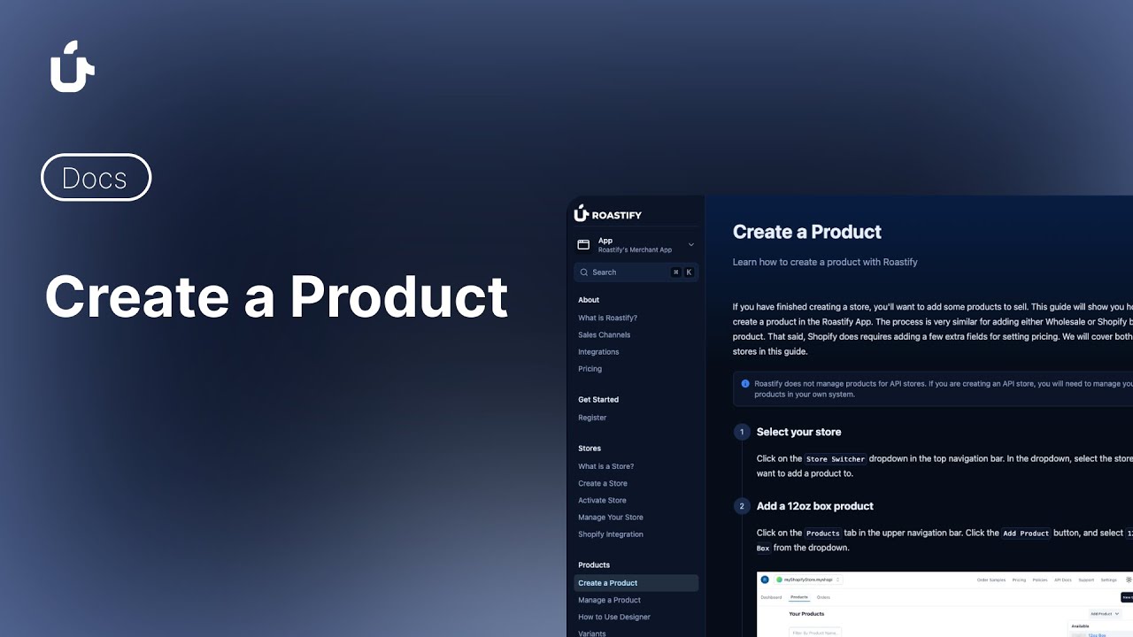 How to Create a Roastify Product - YouTube