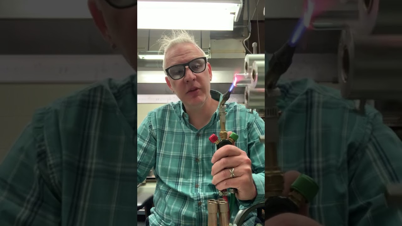 Back to Basics--Fire Cutting on the lathe. - YouTube