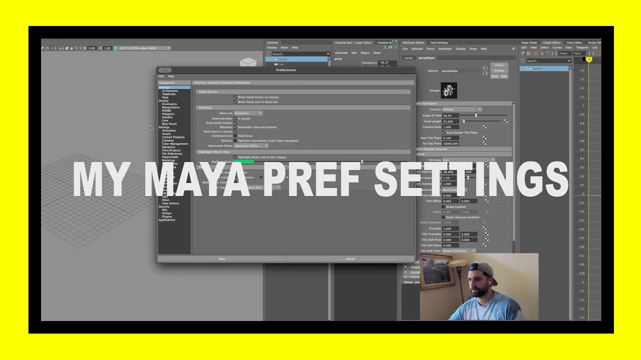 THE BEST WAY TO SETUP YOUR MAYA WORKSPACE!!! - YouTube