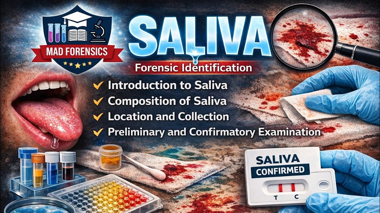 Saliva - composition , location, Preliminary and confirmatory tests ...