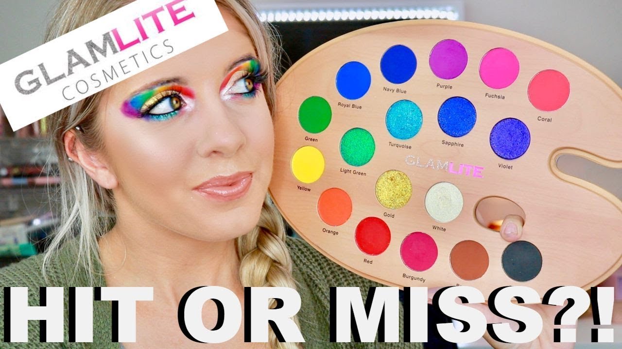 No Bullsh*t Honest Review || NEW Glamlite Paint Palette - YouTube