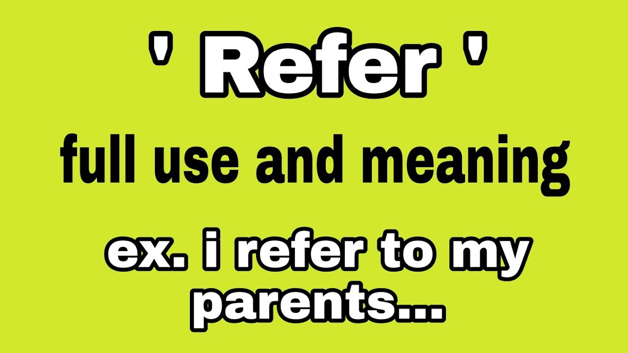 Refer Meaning And Use everyday vocabulary english spoken grammer refer-meaning-and-use-everyday-vocabulary-english-spoken-grammer