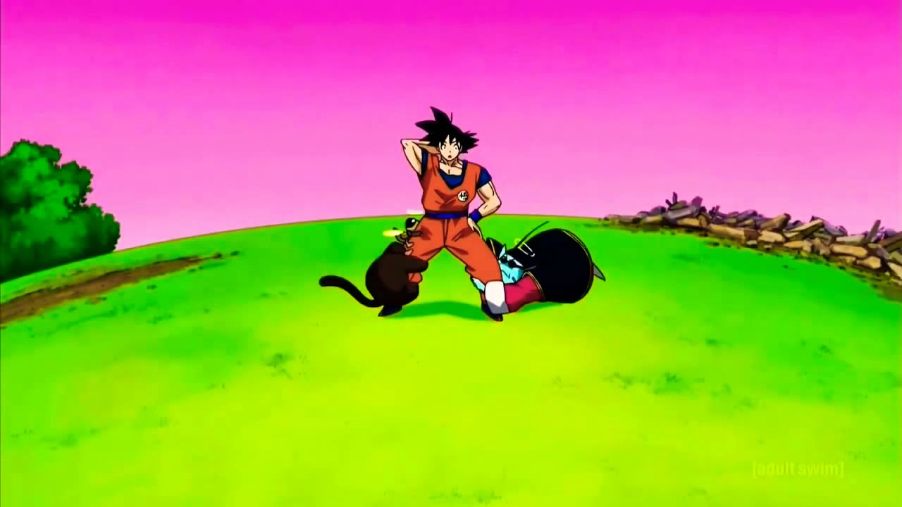 Buu vs Beerus, Vegeta frantically attacks Beerus when he sees Beerus ...