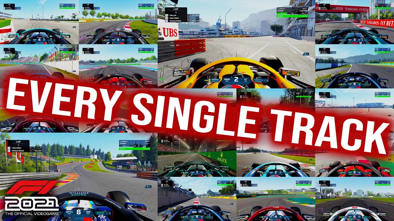 Here's Every Single Track On F1 2021 (Full Hotlaps) - YouTube