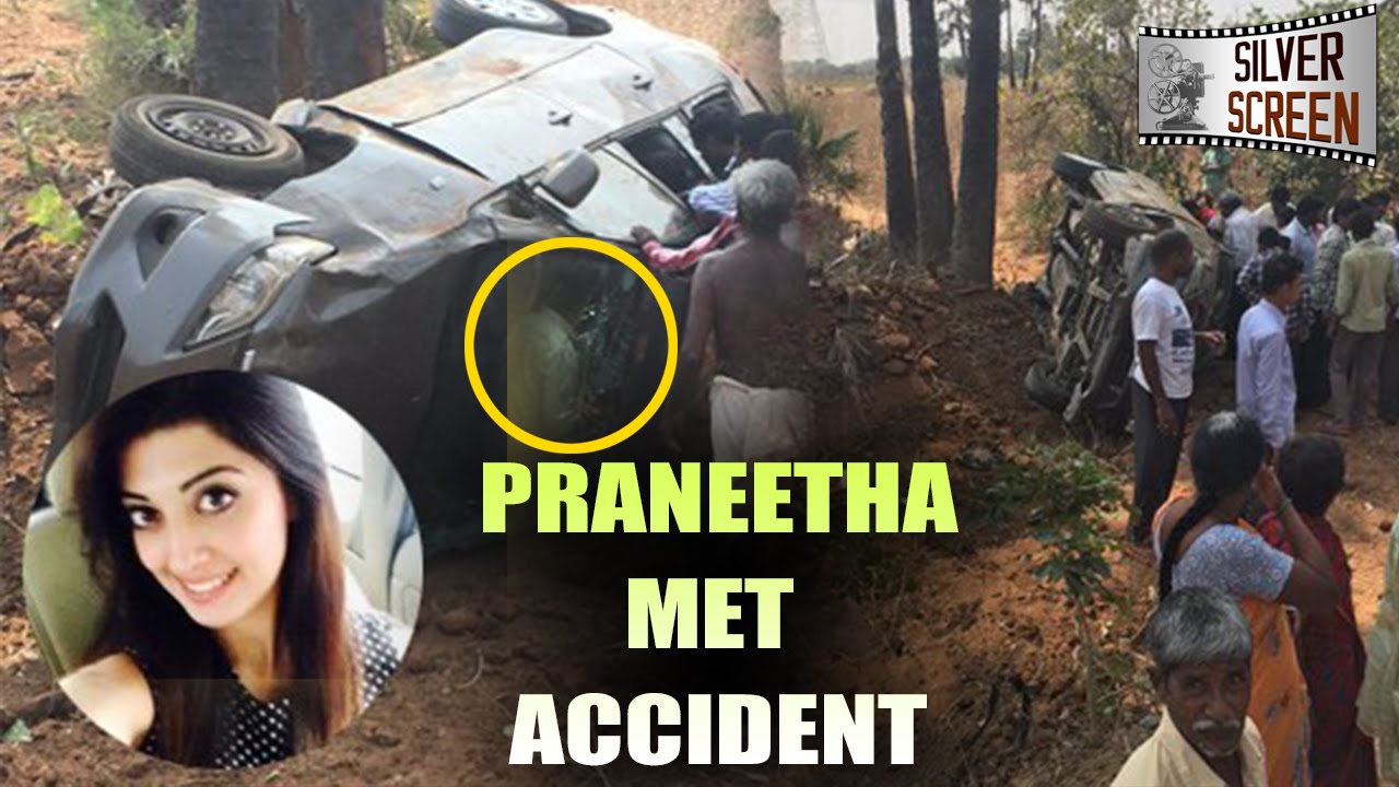 Actress Pranitha Subhash Met With Road Accident Near Nalgonda - Silve ...