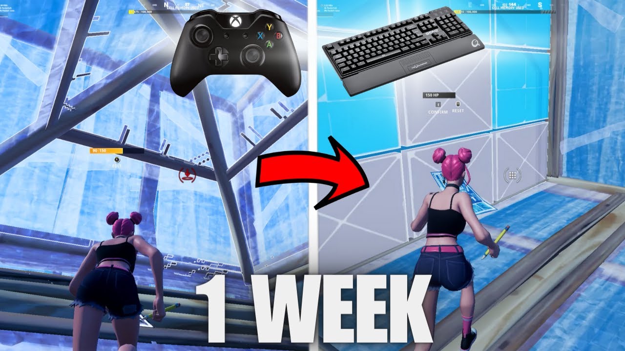 1 WEEK Switch To Keyboard and Mouse Progression Fortnite - YouTube