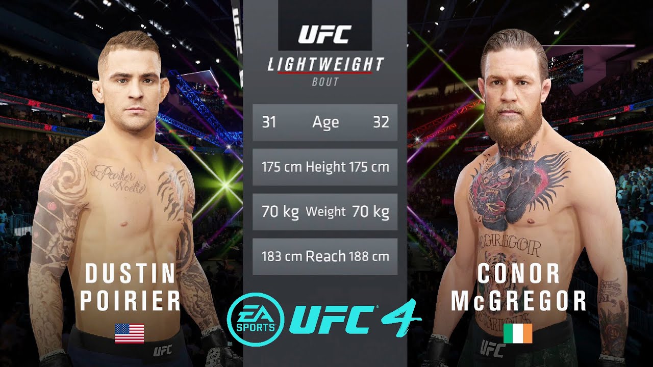 UFC 257 - Dustin Poirier Vs Conor McGregor 2 - UFC 4 - YouTube
