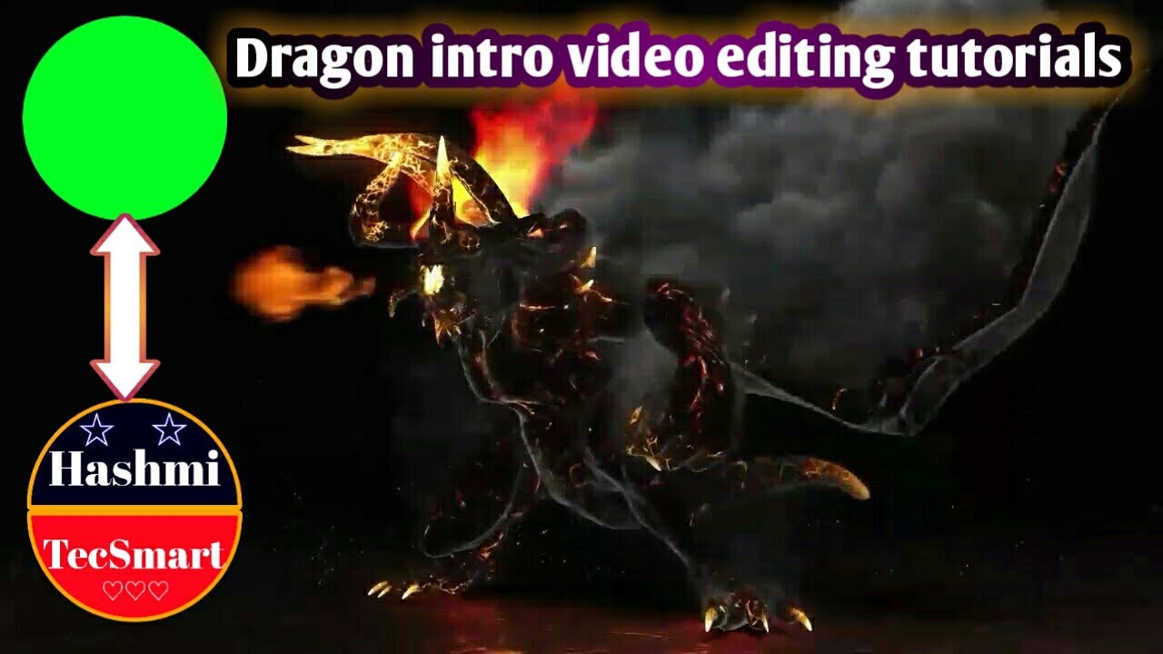 how to make fire dragon intro video || kinemaster intro video editing ...