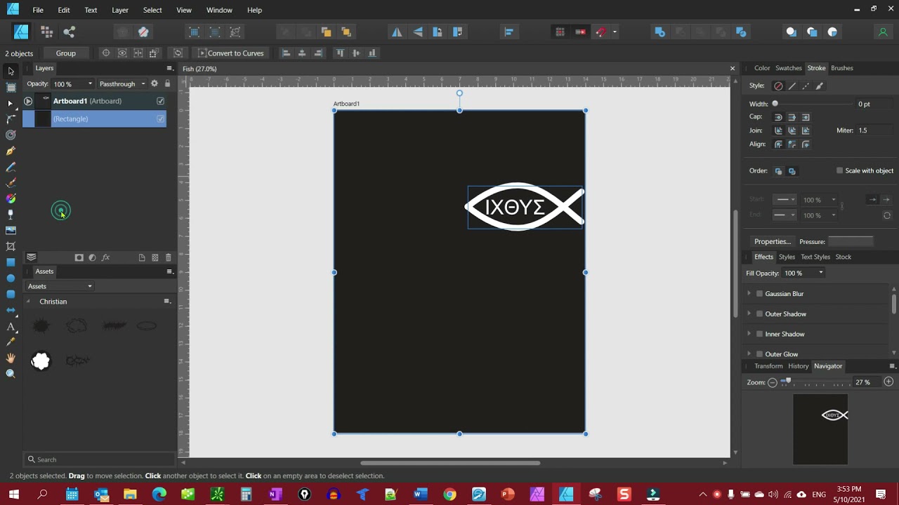 Fit Artboard to Artwork Affinity Designer - YouTube