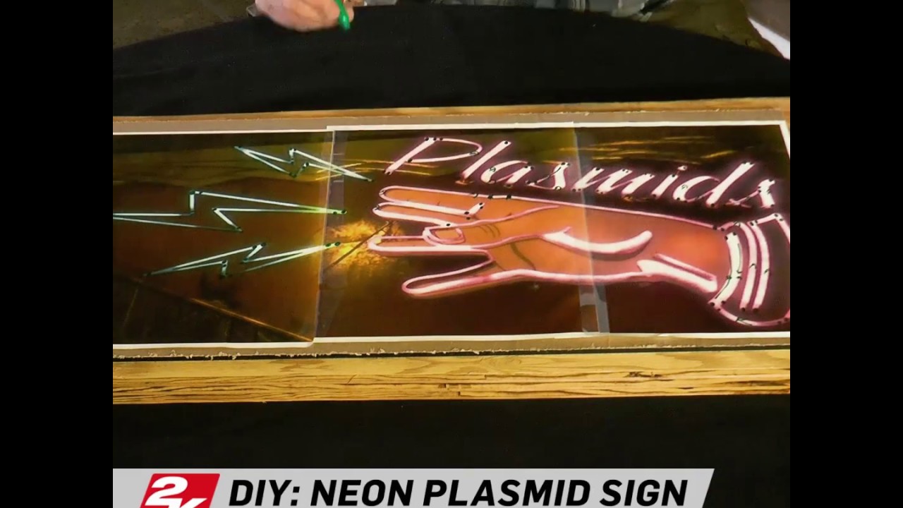 Bioshock DIY: Neon Plasmid Sign - YouTube