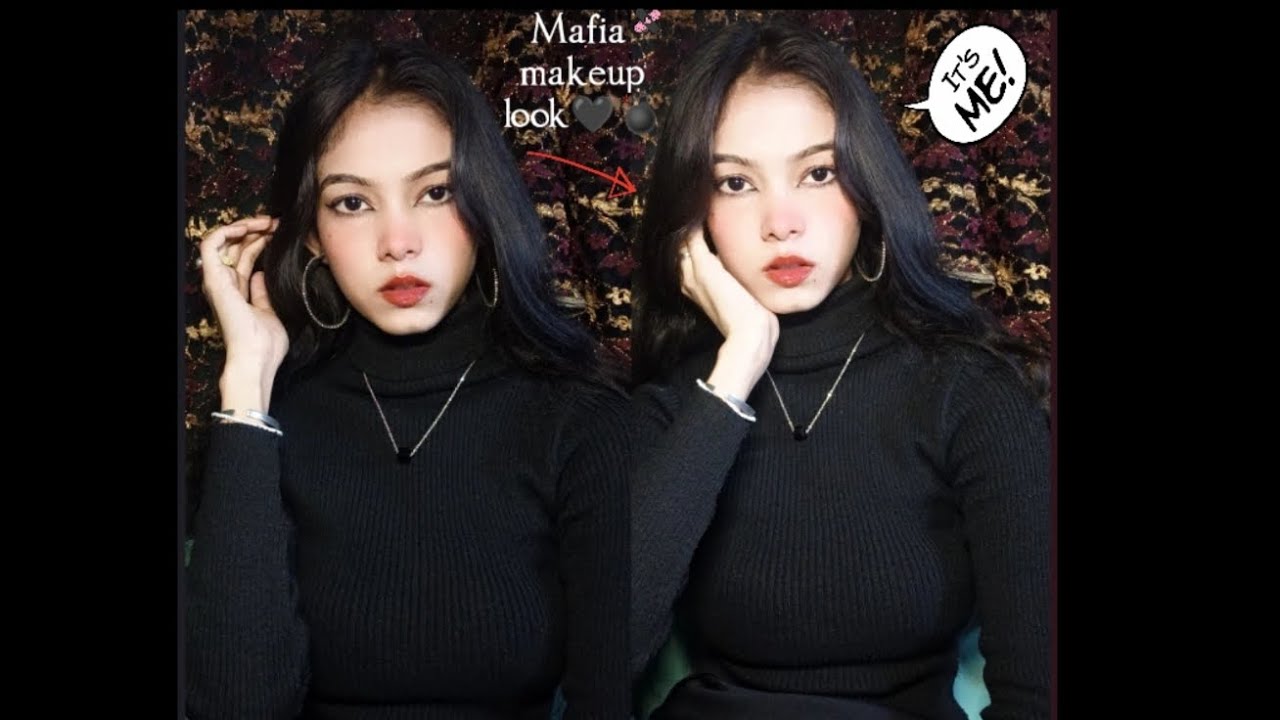 Mafia makeup look 🖤💣# Mafia makeup look #indian gril - YouTube
