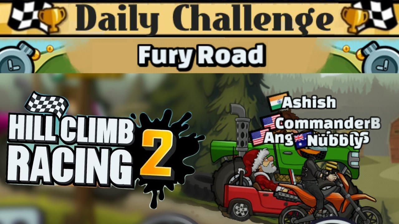 Hill Climb Racing 2 Daily Challenge Fury Road - YouTube