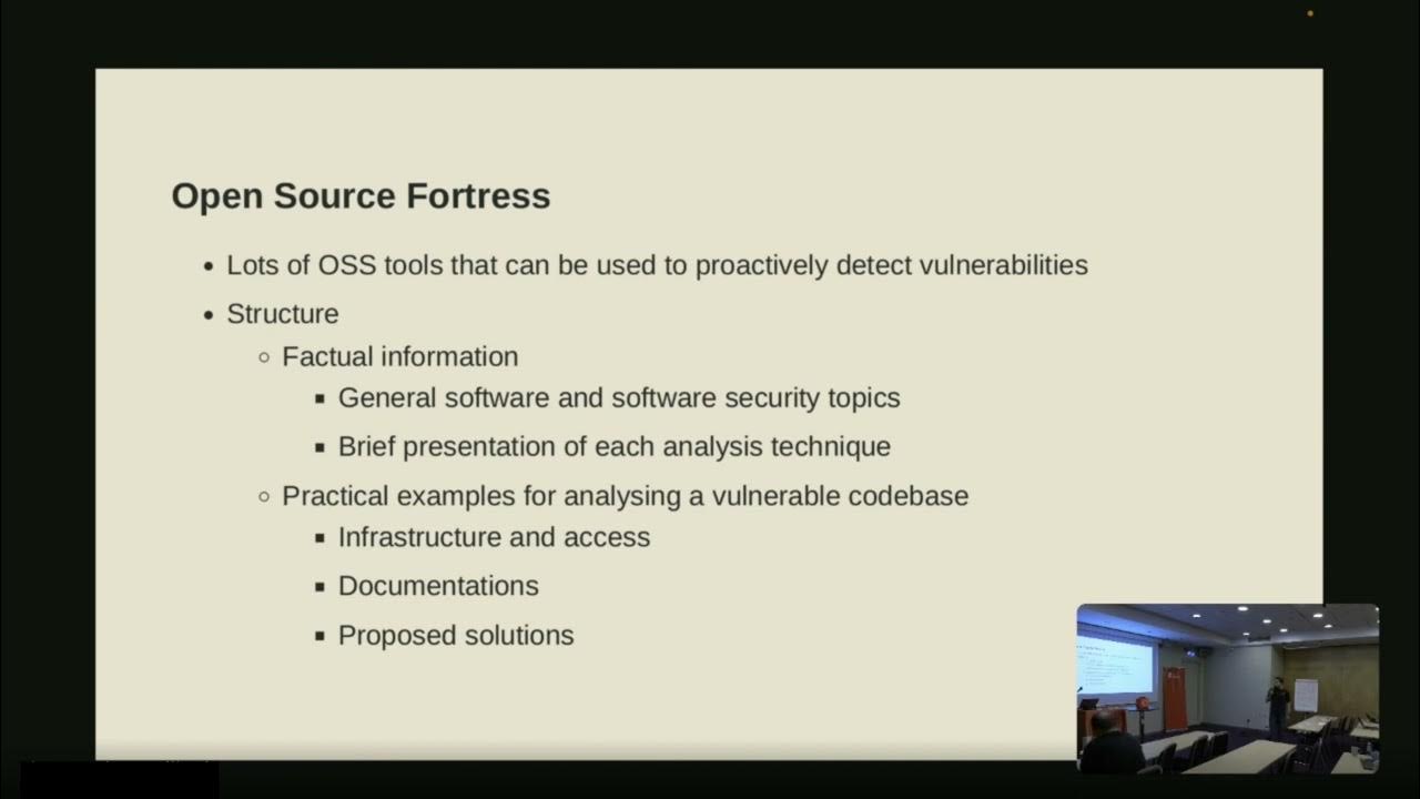 The Open Source Fortress: Finding Vulnerabilities in Your Codebase Using Open Source Tools - YouTube