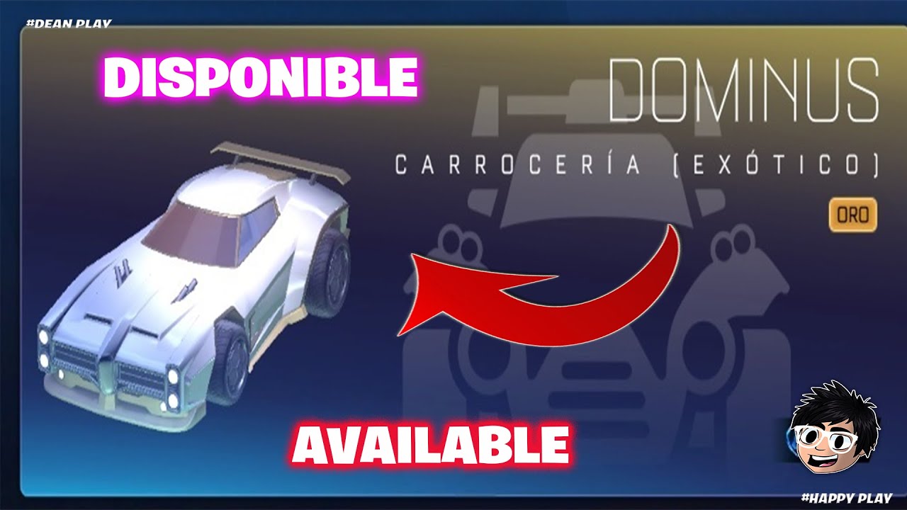 Rocket League - New Dominus GOLD (Oro) - Disponible - YouTube