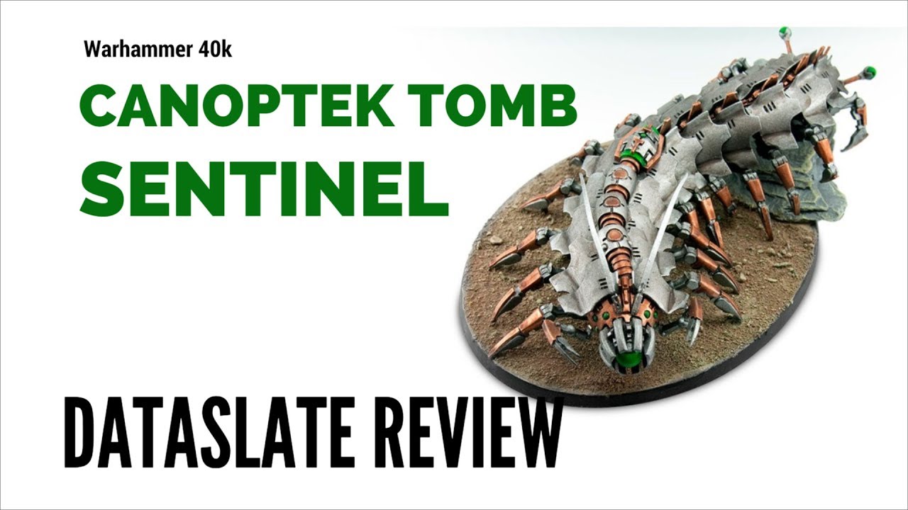 Warhammer 40k Tomb Sentinel Necron Review - YouTube