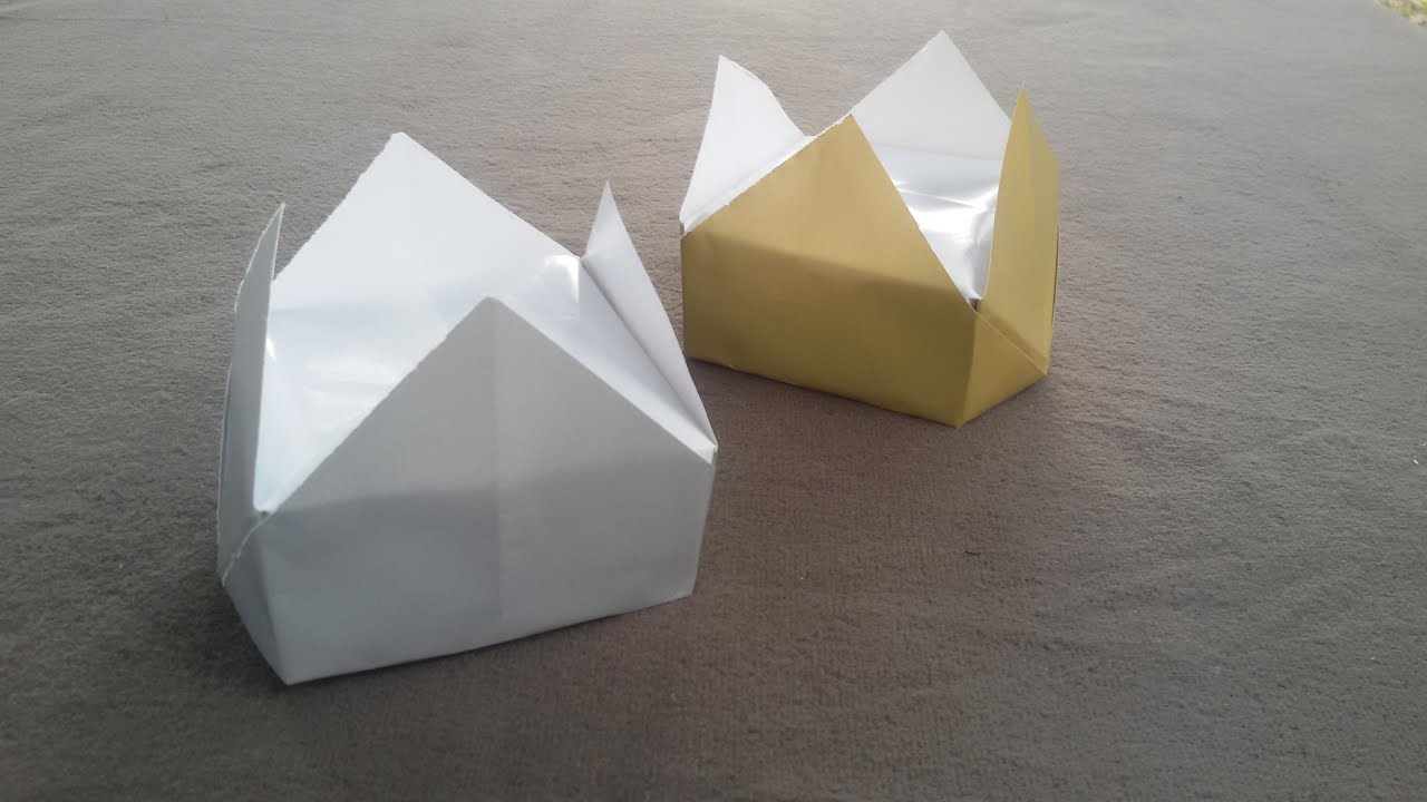 Origami Crown 👑 , How to Make a Paper Crown, DIY Handmade Crafts ...