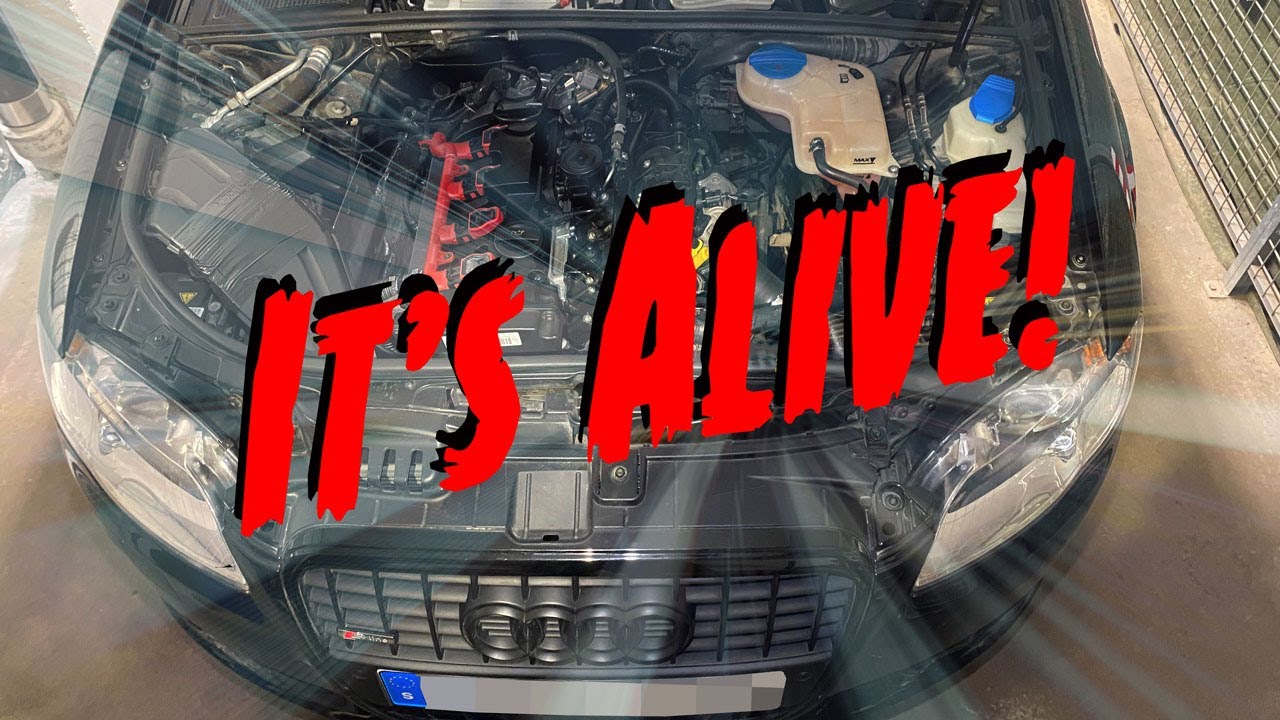 First startup with the new fully forged engine! - YouTube