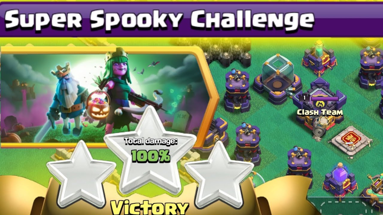 Super Spooky CHallenge (Clash Of Clans) - YouTube
