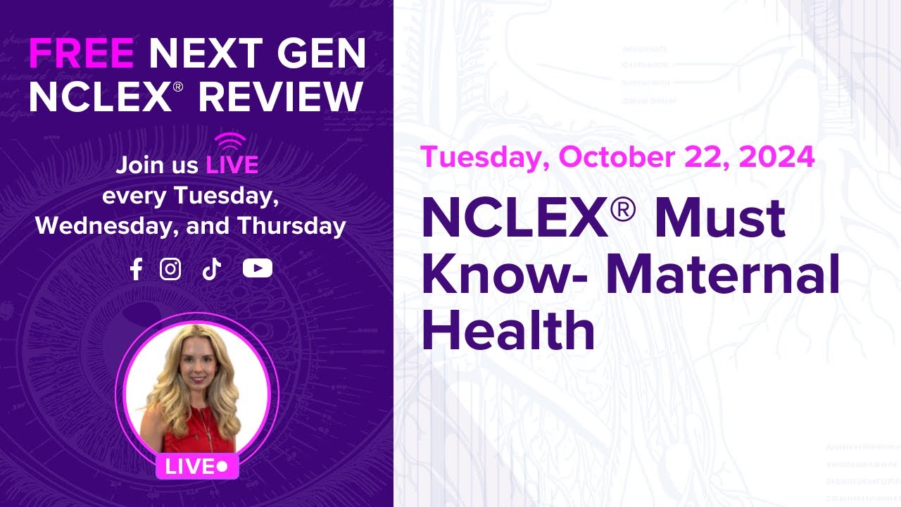 NCLEX® Live Review Maternal Health - YouTube
