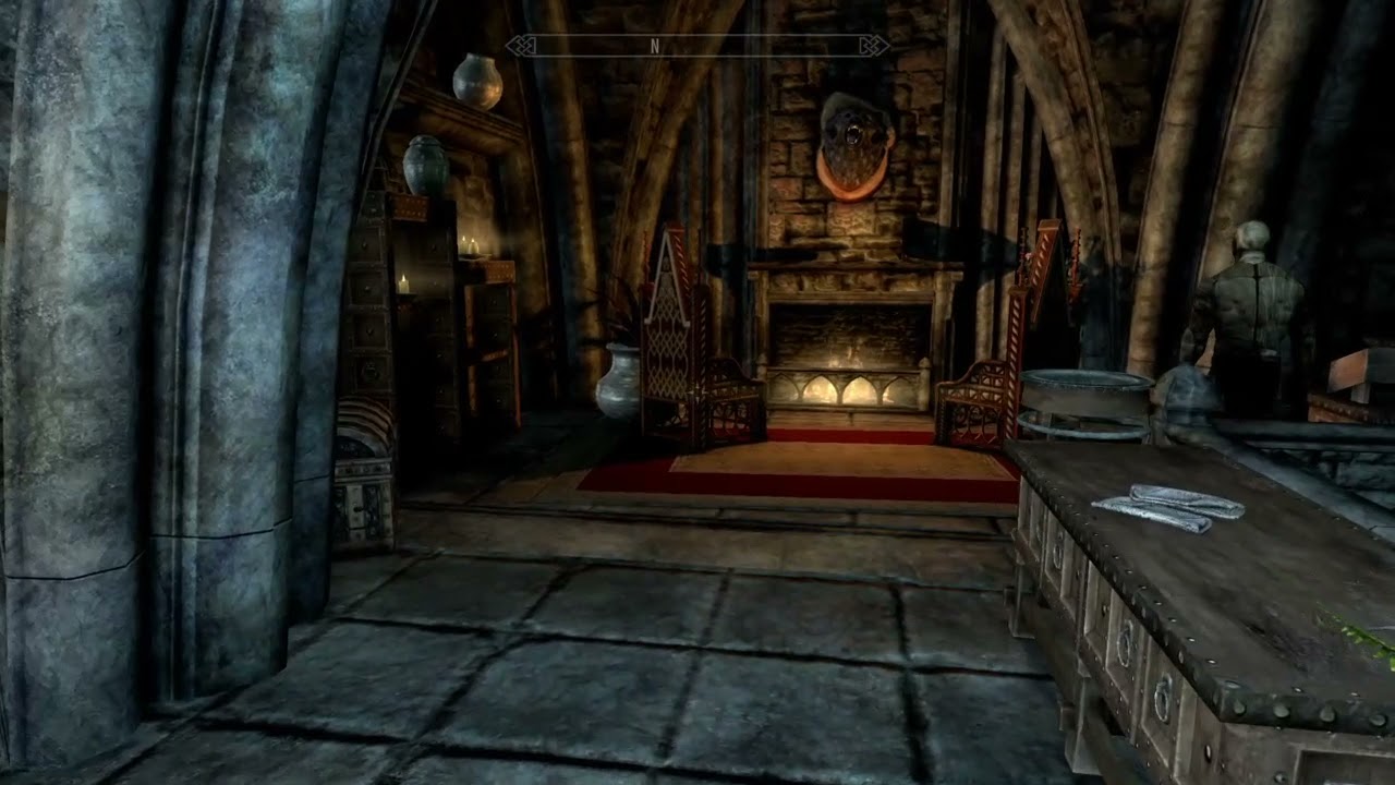 Bloodchill Cavern. The new CC vampire player home for #skyrim 10th anniversary edition - YouTube