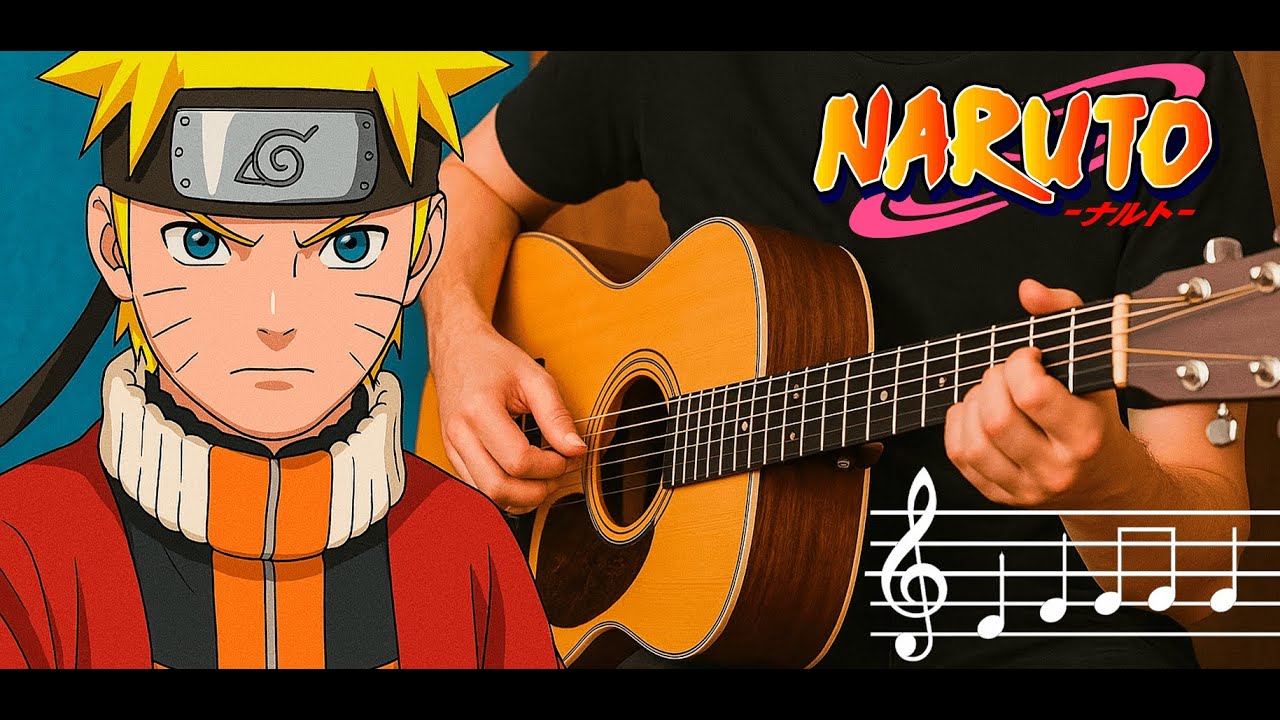 Naruto guitar cover Sadness and sorrow tabs tutorial - YouTube