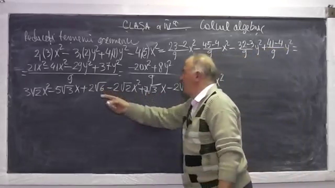 1/2 Lectia 838 Calculul algebric Radicali Termeni asemenea ...