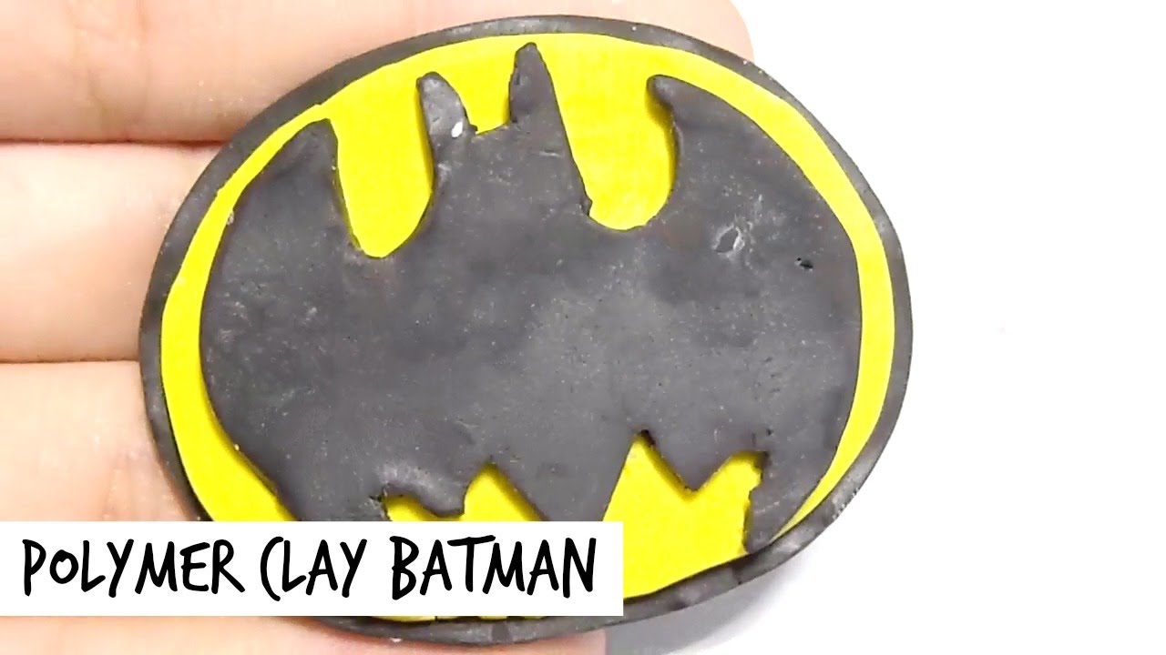 Polymer Clay Batman Logo - YouTube