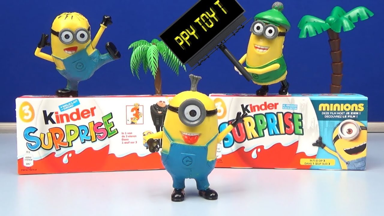Despicable Me 3 Kinder Surprise Eggs Minions Gru Flying Car Minion ...