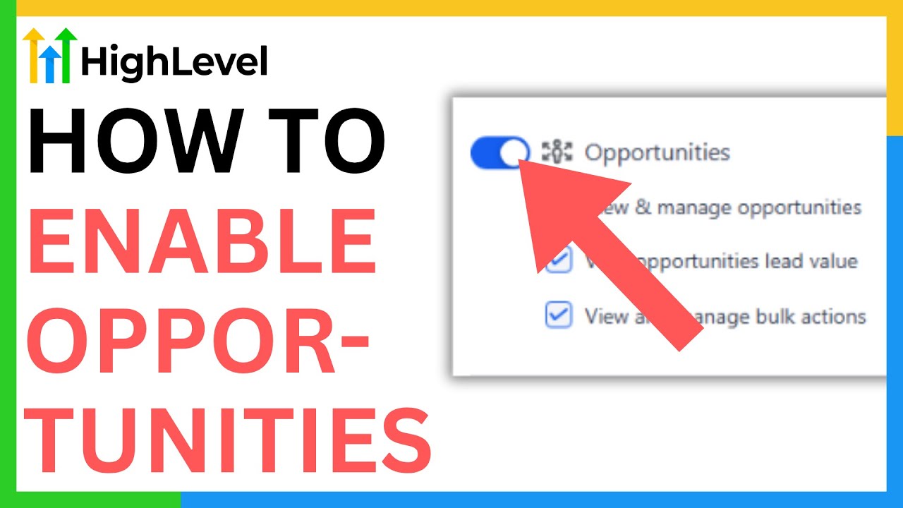 How to Enable Opportunities in GoHighLevel [QUICK GUIDE] - YouTube