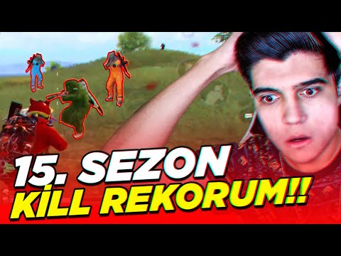 15. SEZON KİLL REKORUM!! 😮 (EFSANE MAÇ) | PUBG Mobile