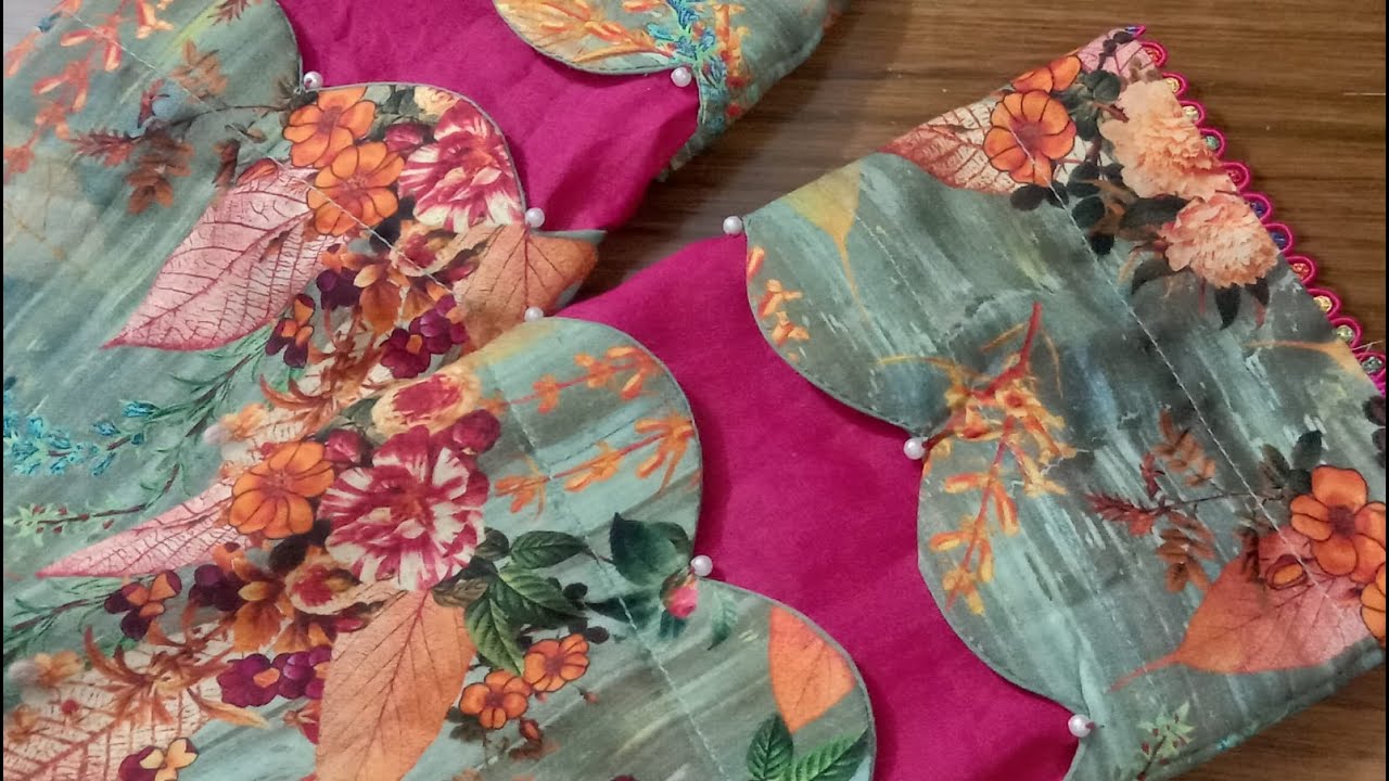 Round Cutwork Lawn Sleeve Design | Very Stylish Sleeves Design | Latest ...