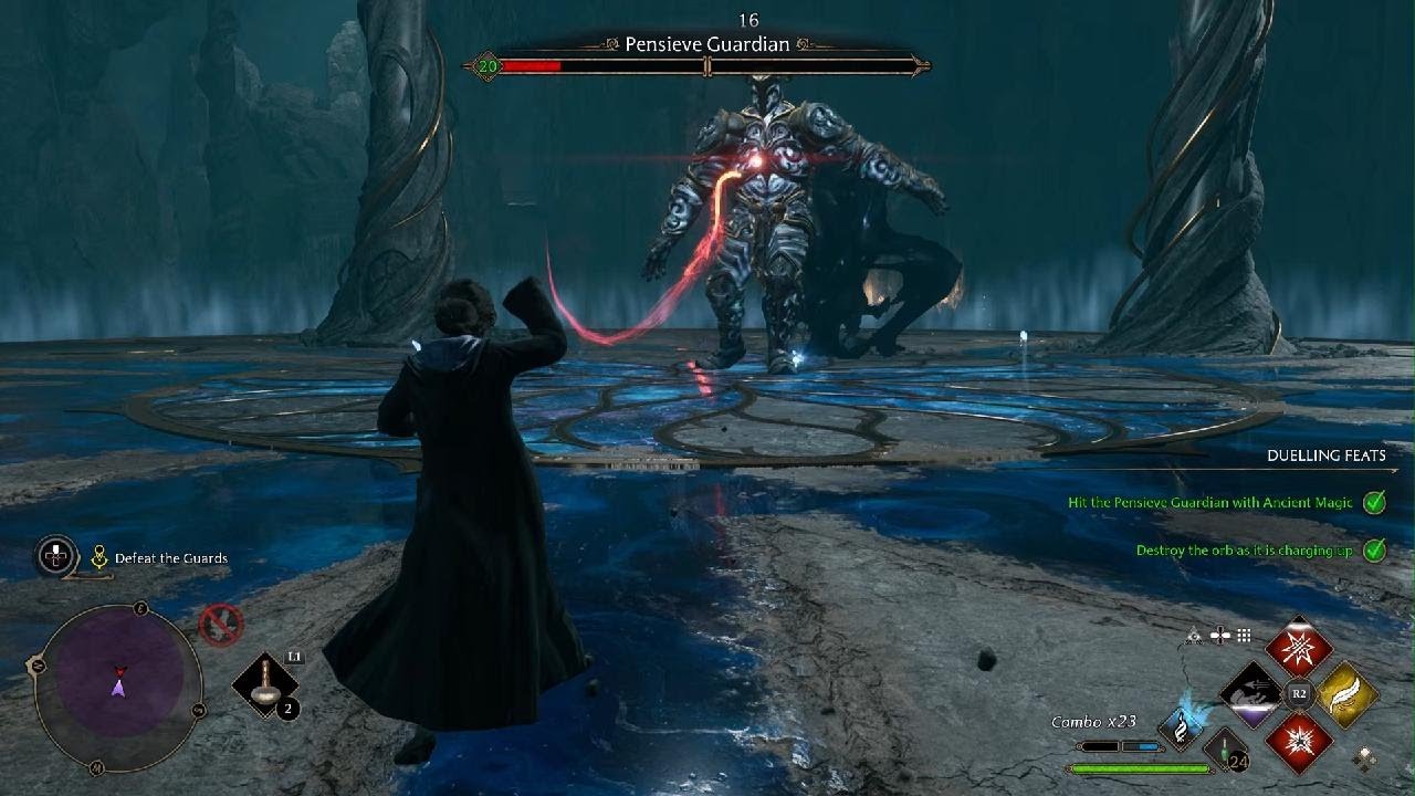 Hogwarts Legacy - Percival Rackham's Trial boss fight - YouTube