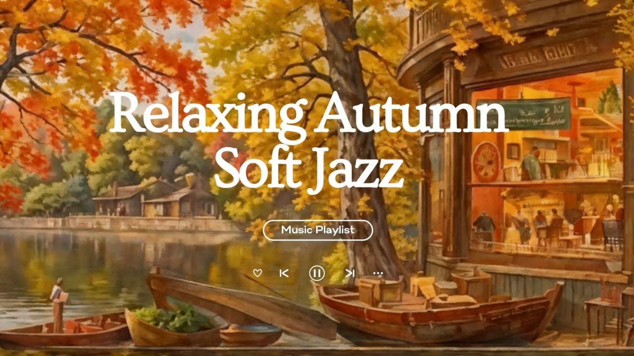 srRelaxing Autumn Jazz Window 🍁 Jazz Music Cozy Little Corner Cafe Jazz ...
