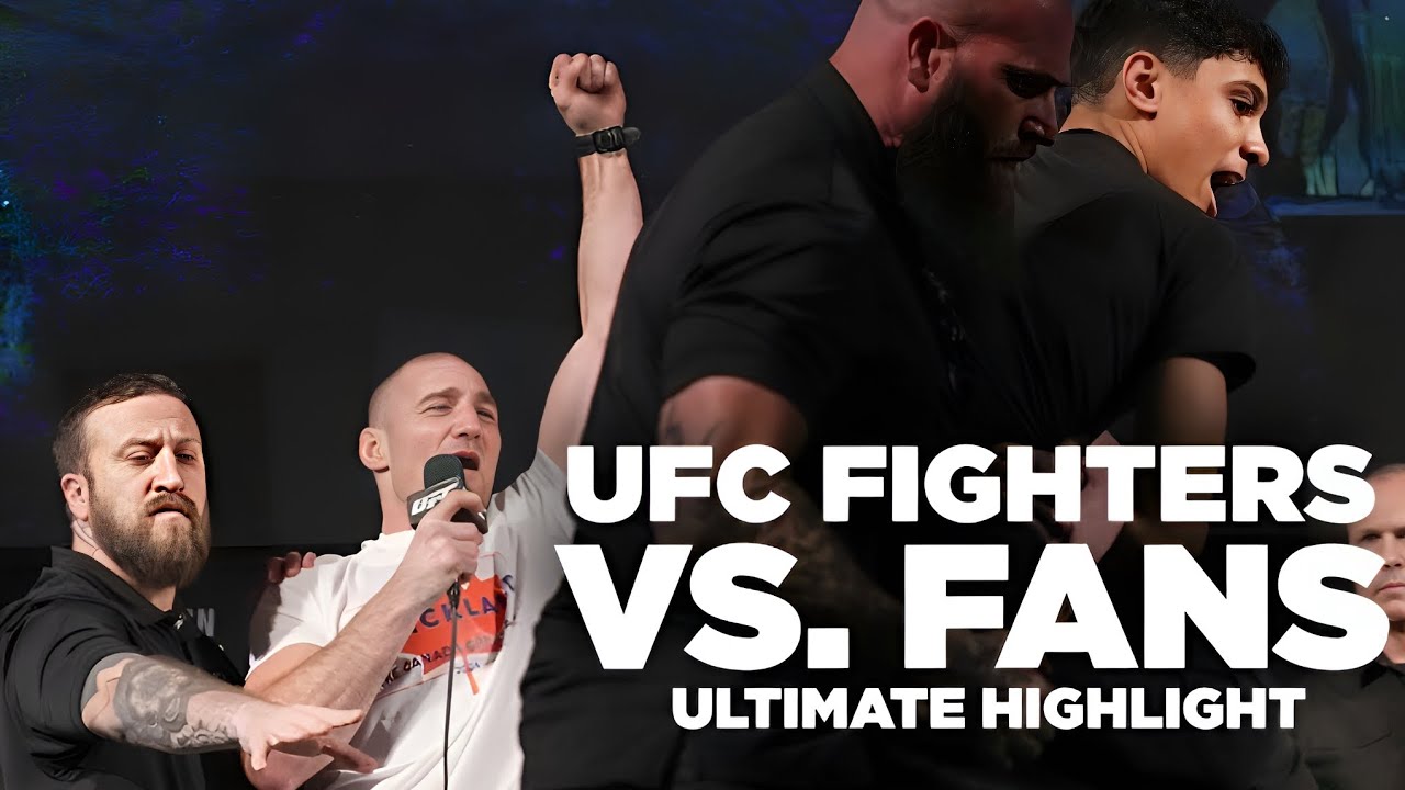 UFC Fighters vs. Fans ULTIMATE HIGHLIGHT - YouTube