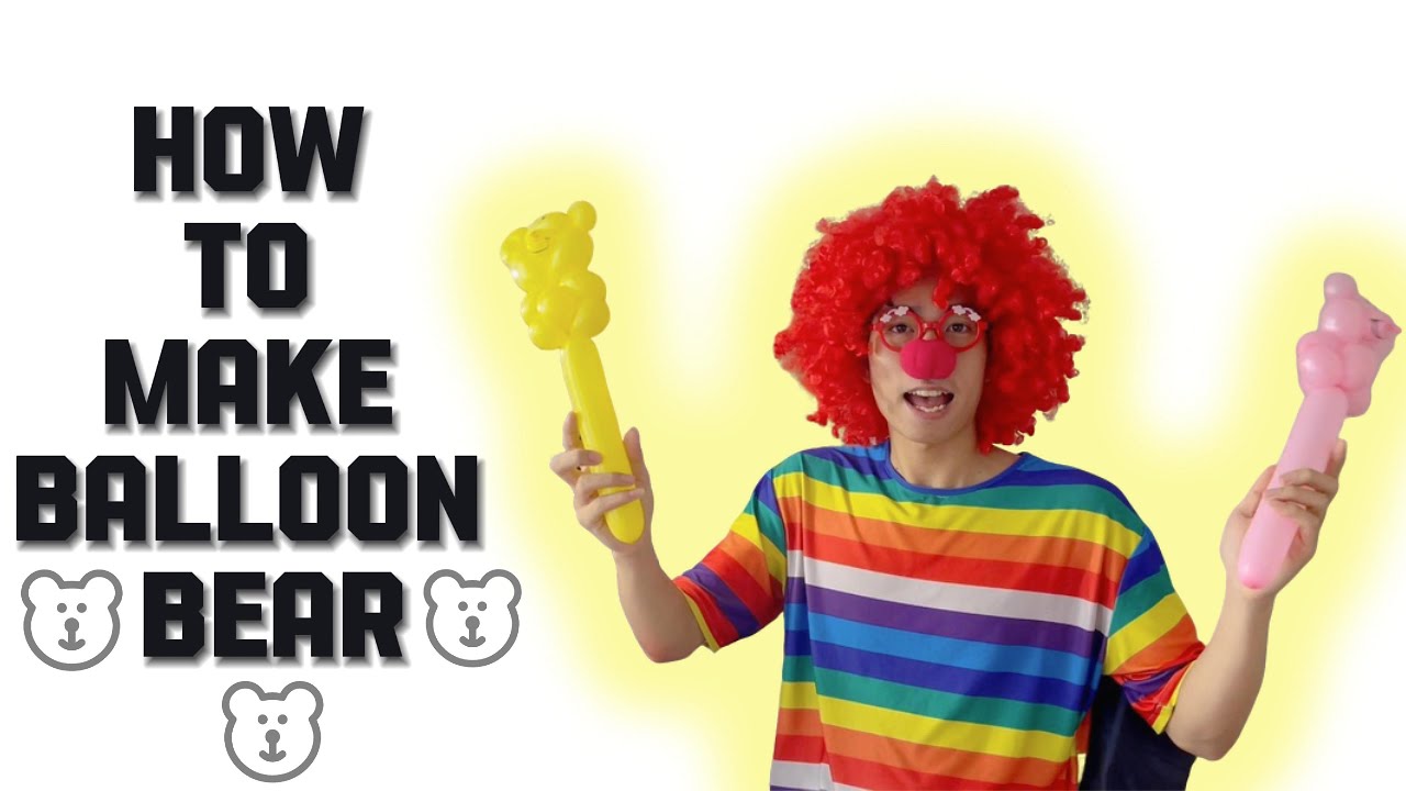 Cách Làm Gấu Bóng Bay Đơn Giản - DIY Balloon Bear Tutorial - YouTube