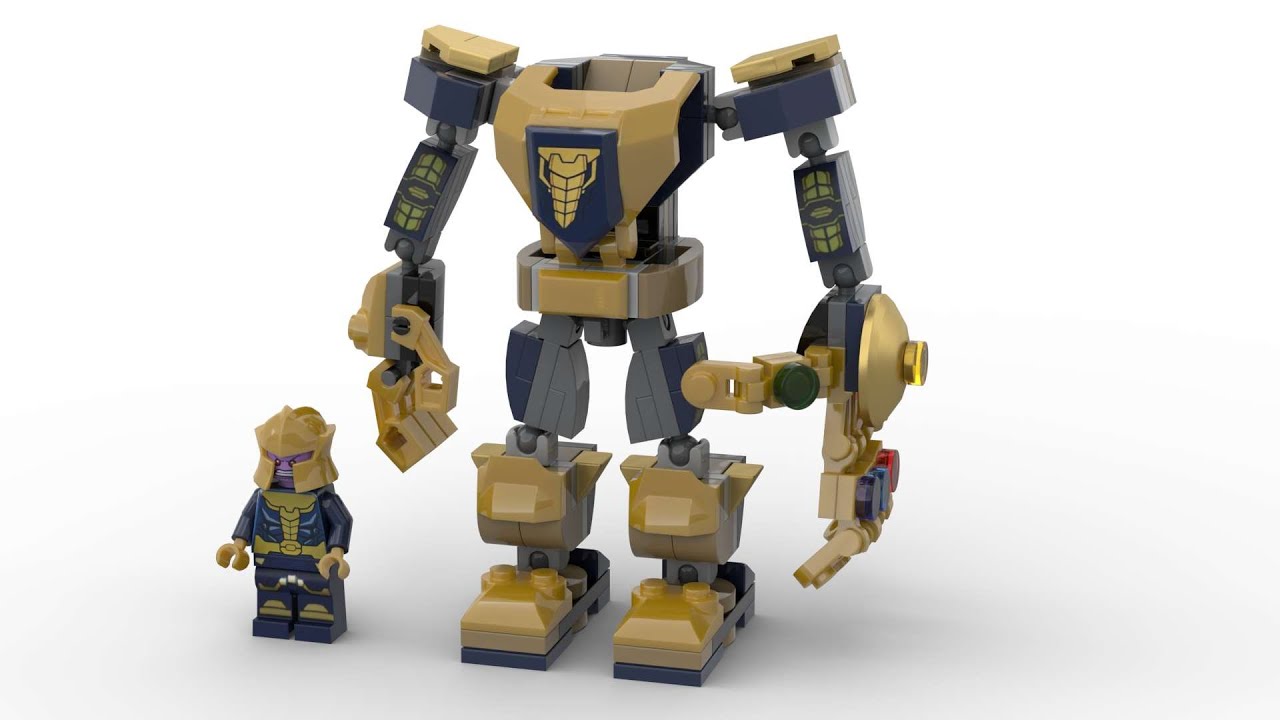 Lego 76141 Thanos Mech Speed Build LDD by PLegoBB - YouTube