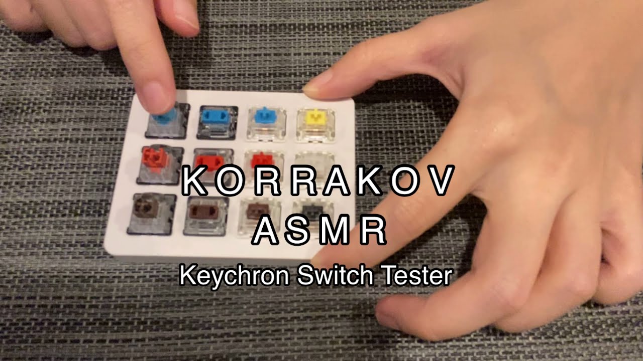 Keychron Gateron and Optical Switch Tester ASMR - YouTube
