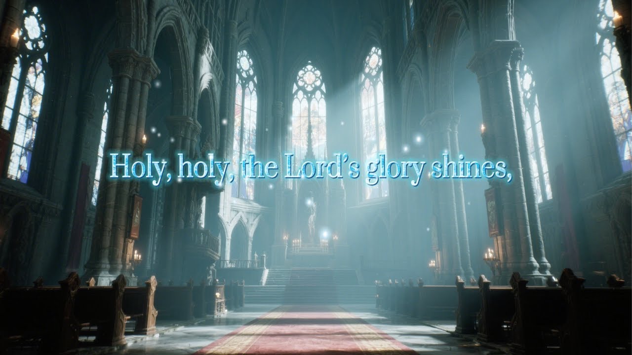 ⛪ Holy, Holy, the Lord’s Glory Shines – Gregorian Chant with Ambient ...