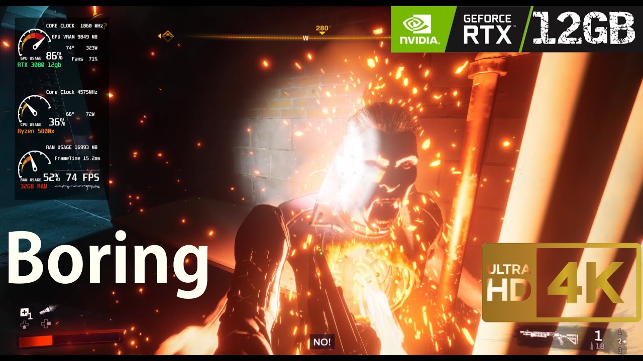 RedFall - RTX 3080 12GB -Native - DLSS - Performance Overlay - YouTube