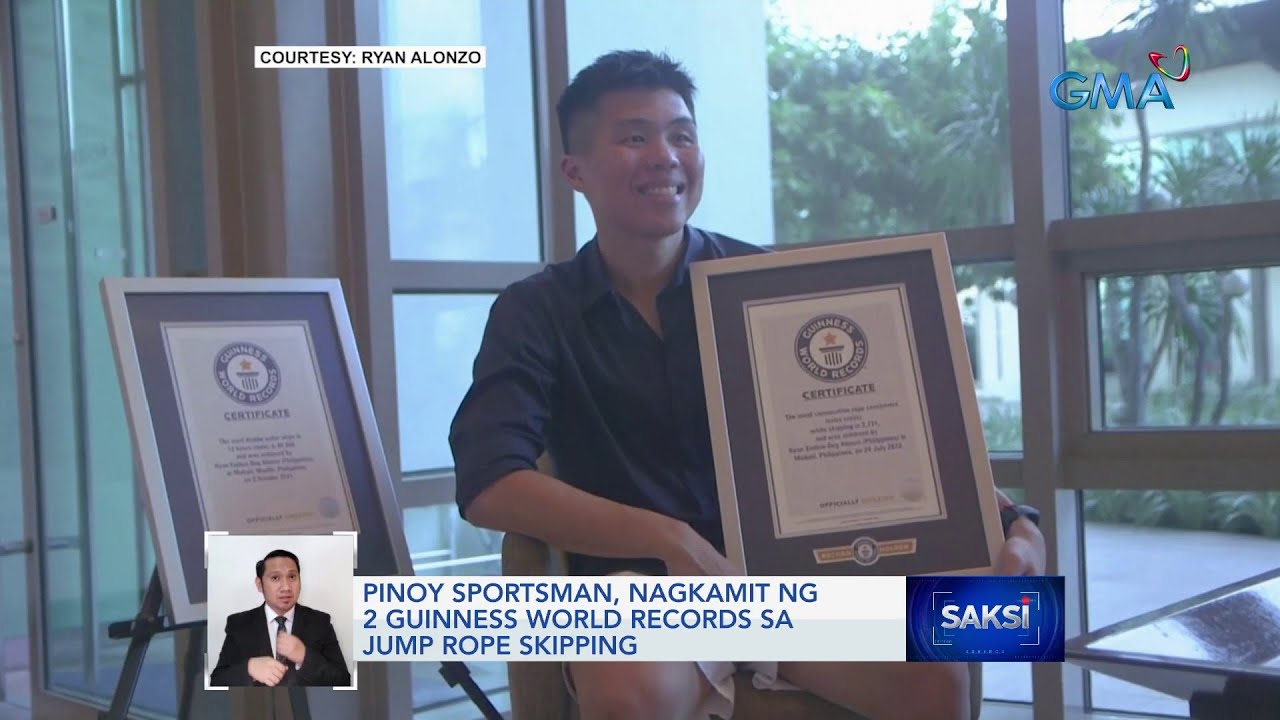 Pinoy sportsman, nagkamit ng 2 Guinness World Records sa jump rope ...