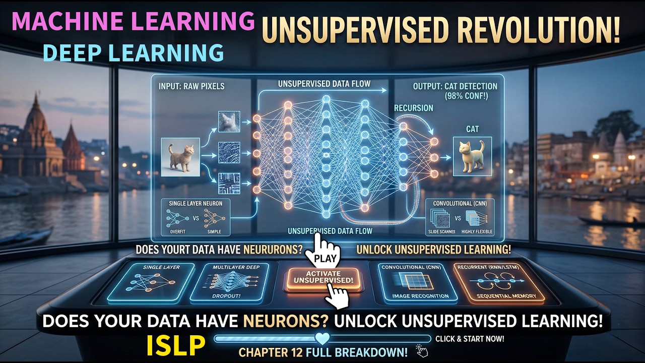 Unsupervised Learning Algorithm | Machine Learning ISLP Chapter-12 PCA ...