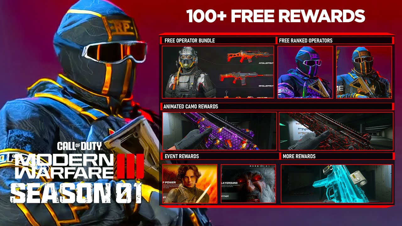 ALL 100+ FREE MW3 SEASON 1 REWARDS! (Operators, Animated Camos, & MORE ...