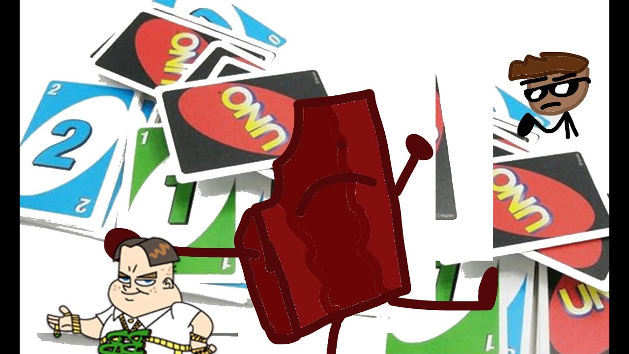 Drowning in cards while playing UNO - YouTube