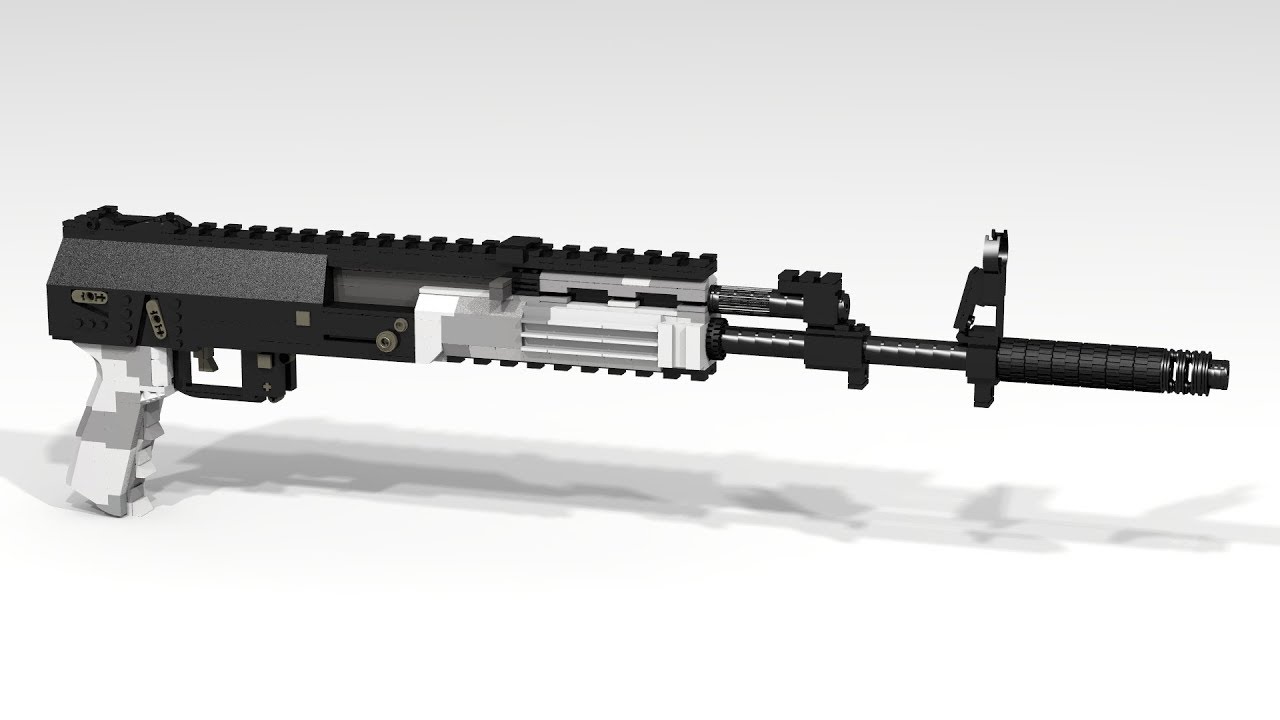 Custom Lego Gun MOC: BuskHusker's AK-12 (Improved) - YouTube
