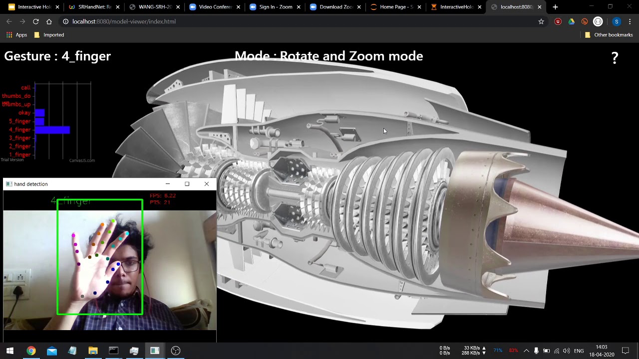 Interactive Hologram Demo - YouTube
