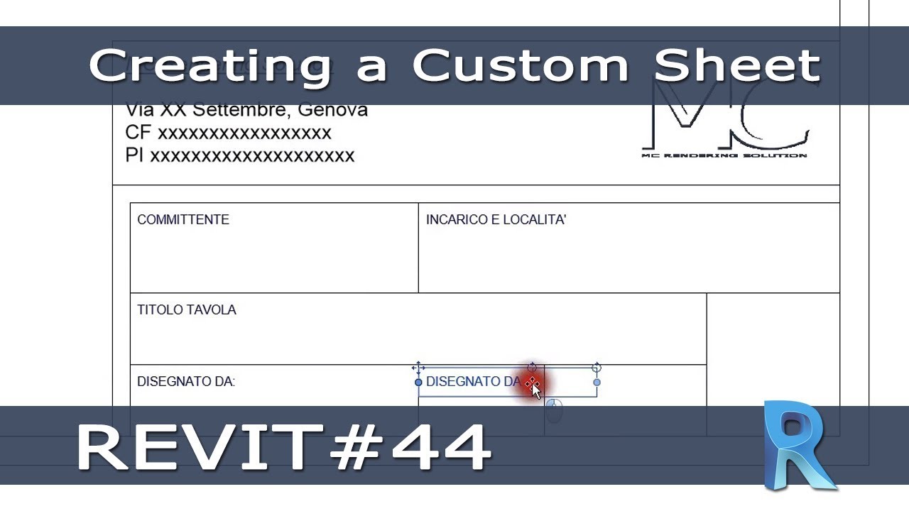 REVIT 44 Creare Un Cartiglio Personalizzato Creating A Custom Sheet revit-44-creare-un-cartiglio-personalizzato-creating-a-custom-sheet
