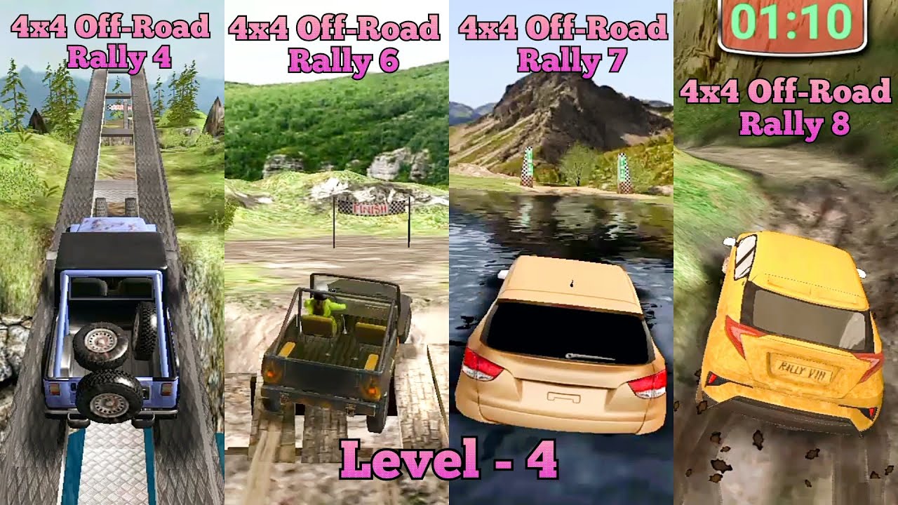 4x4 Off-Road Rally 4, 6, 7 & 8 Game - Level 4 - Android iOS Gameplay ...