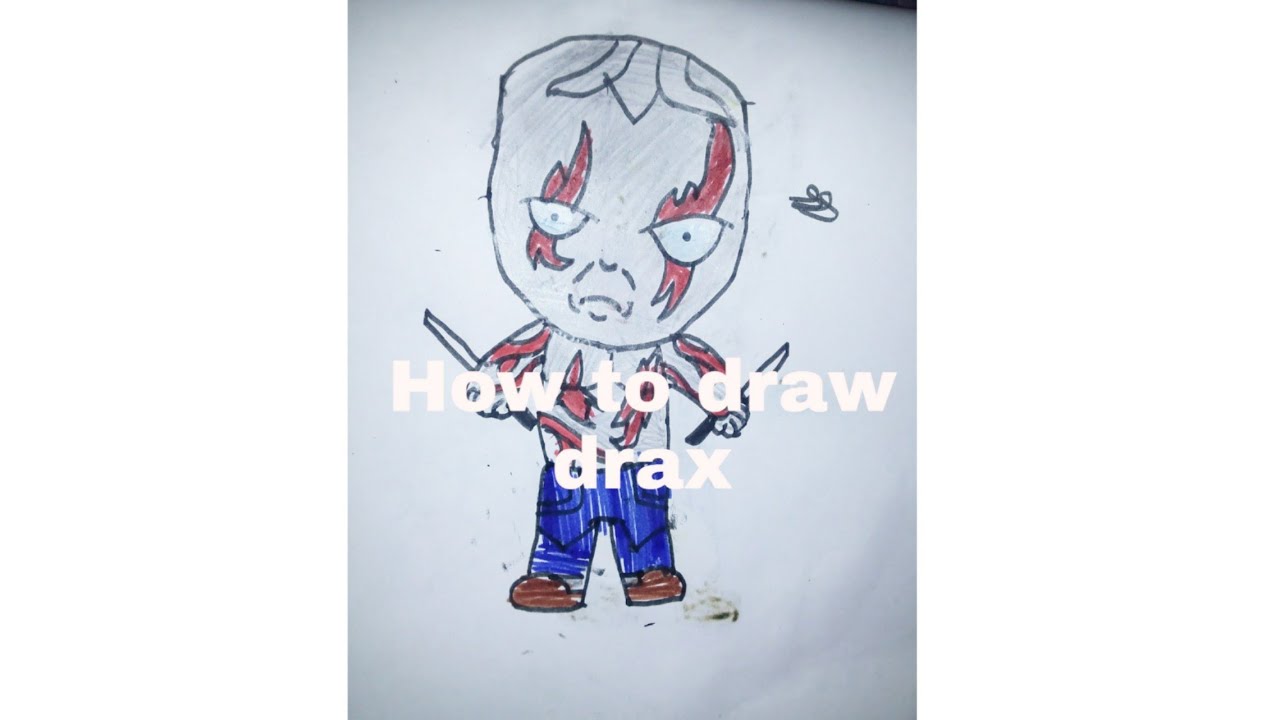 How to draw drax - YouTube