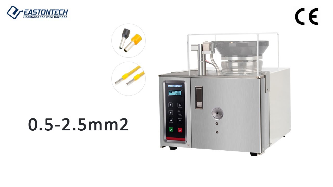EASTONTECH EW-5120 Automatic Ferrule Stripping&Crimping Machine (0.5-2 ...