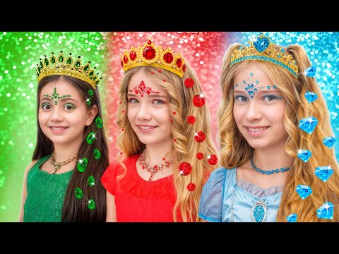 Chicas esmeralda, rubí y diamante en una historia para un concierto!